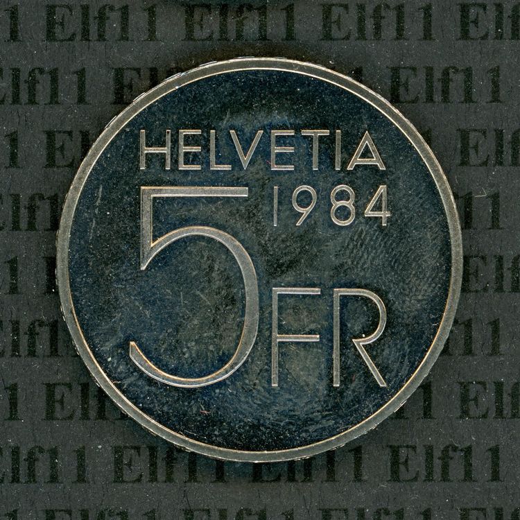 CHF___5.00 1984 Auguste Piccard -stgl 5 Franken (Neu (gemäss Beschreibung)) in Widnau für CHF 11 ...