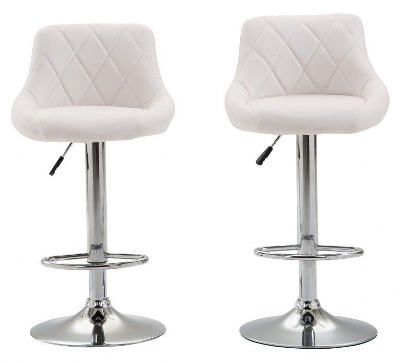 Barhocker JASPER 2er Set weiss | Kaufen auf Ricardo