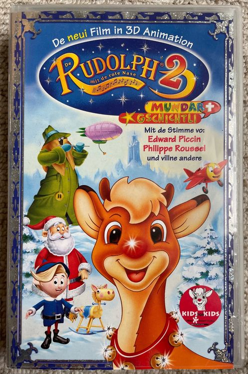 VHS-Videokassette De Rudolph mit de rote Nase 2 in 3D (Gebraucht) in ...