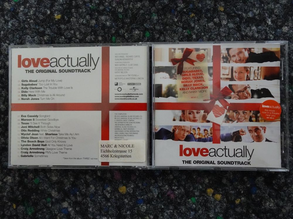 CD : Soundtrack: love actually (Gebraucht) in Lotzwil für CHF 1 – mit ...