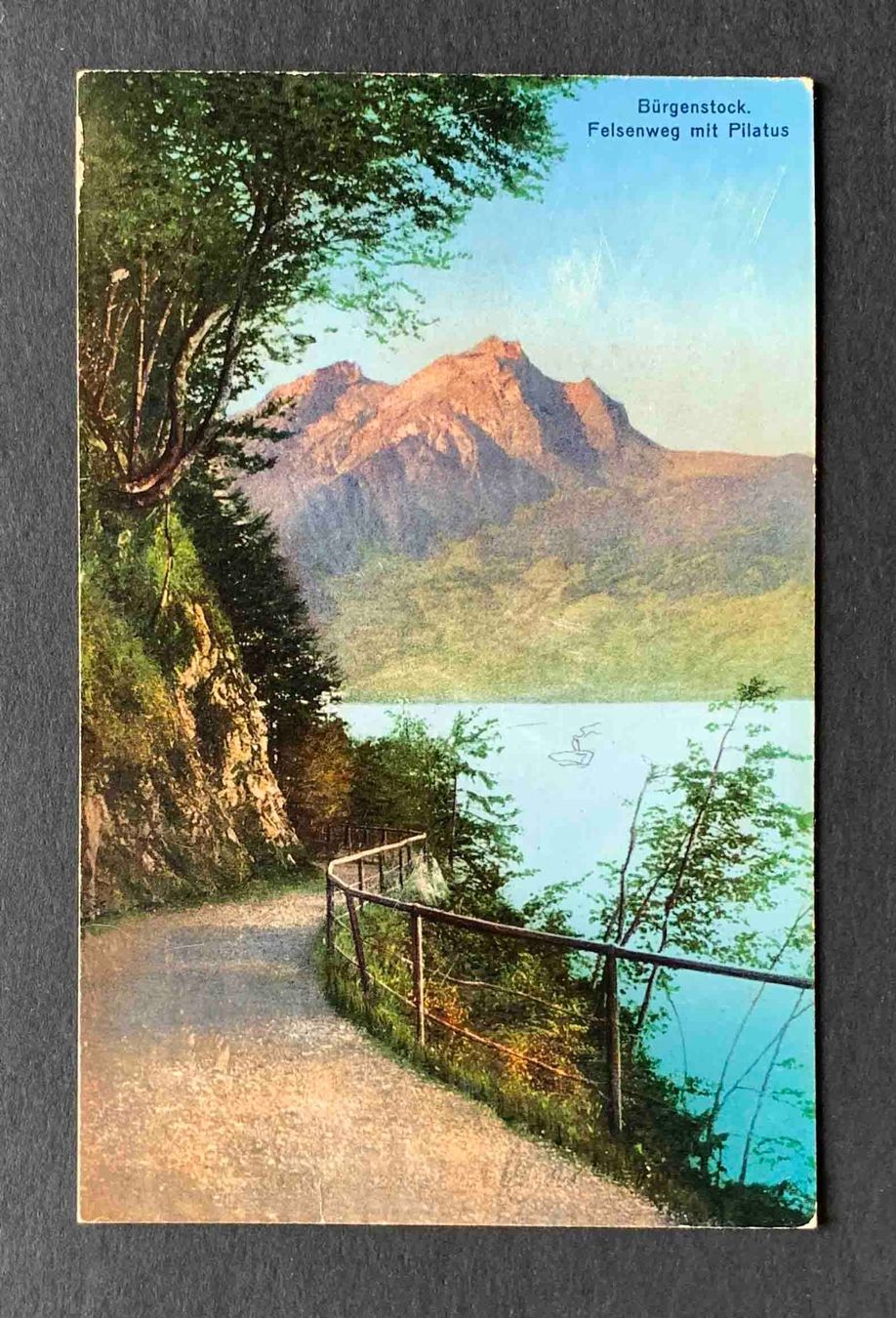 AK Bürgrnstock Felsenweg mit Pilatus (Gebraucht) in Goldau für CHF 5 ...