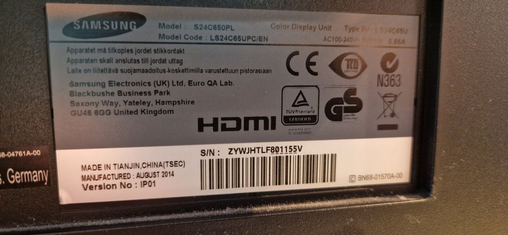 Monitor Samsung S24 C650 | Kaufen auf Ricardo