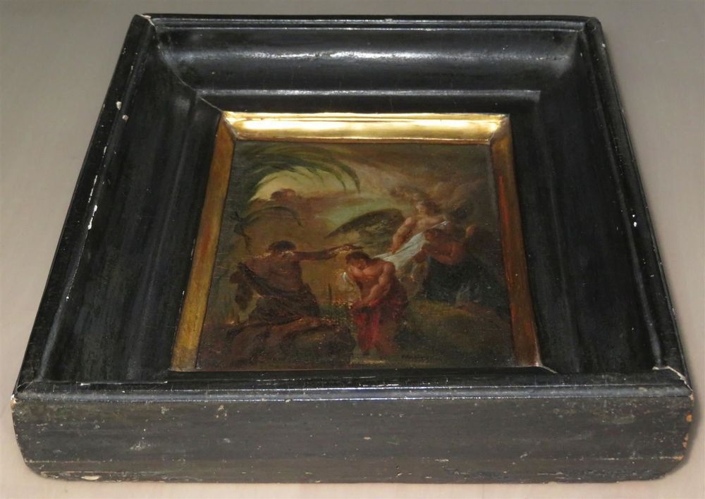 Ölgemälde, Taufe Jesu Christi, um 1800 | Kaufen auf Ricardo