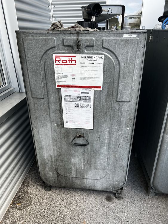 2 Roth Multitech Tank Schweiz 1500 lt Occasion Tankanlage (Gebraucht ...