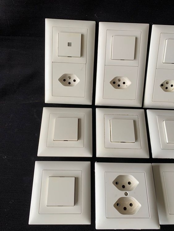 Feller Edizio Due UP Dosen Lichtschalter Steckdosen Telefon (Gebraucht ...