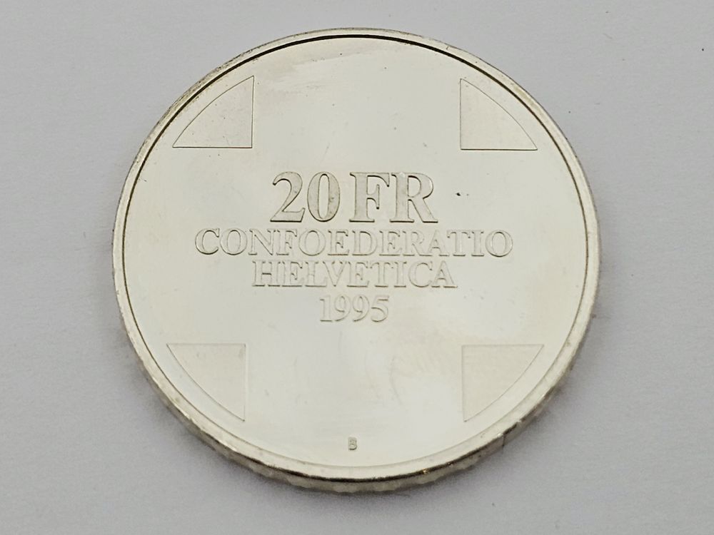 20 Fr Silbermuenze 1995 Confoederatio Helvetica (Gebraucht) in ...
