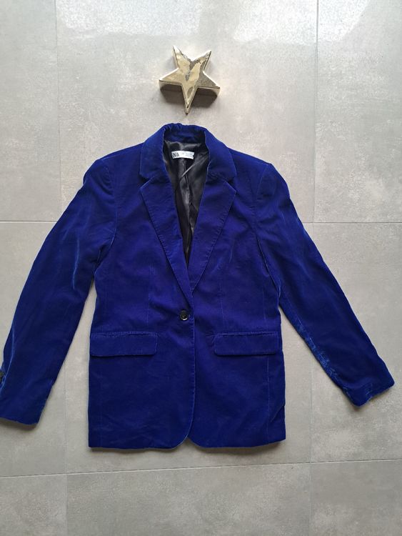 Zara blazer velours bleu royal comme neuf (Gebraucht) in Hauterive NE für CHF 19 – mit Lieferung ...