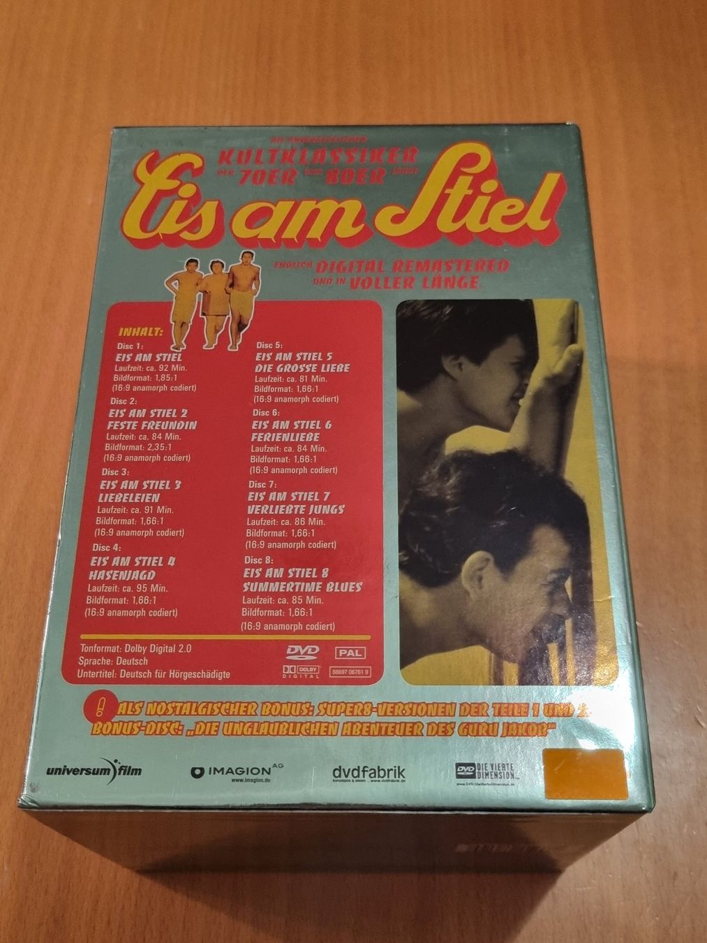 DVD: Eis am Stiel - Digital Remastered - Teil 1-8 - 9 Discs (Gebraucht ...