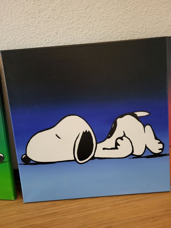 Snoopy Bilder Set - 4-teilig auf Leinwand (Gebraucht) in Baar für CHF 179 – mit Lieferung auf ...