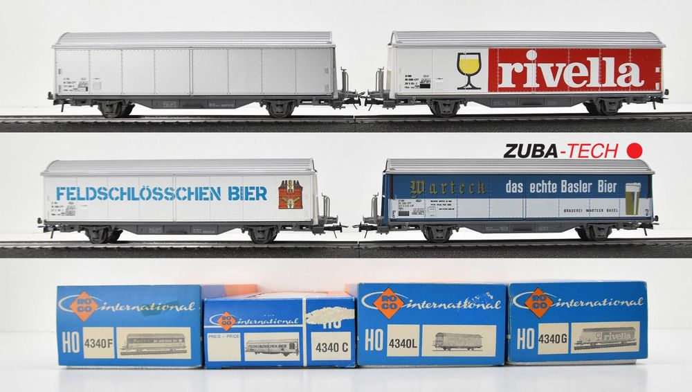 Roco 4x Schiebewandwagen der SBB H0 GS mit OVP (Gebraucht) in St. Gallen für CHF 23 – mit ...