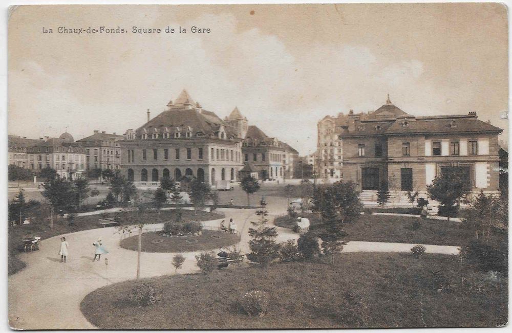 1912: Carte de la Chaux-de-Fonds Square de la Gare (D'occasion) à Walperswil pour CHF 4 – avec ...
