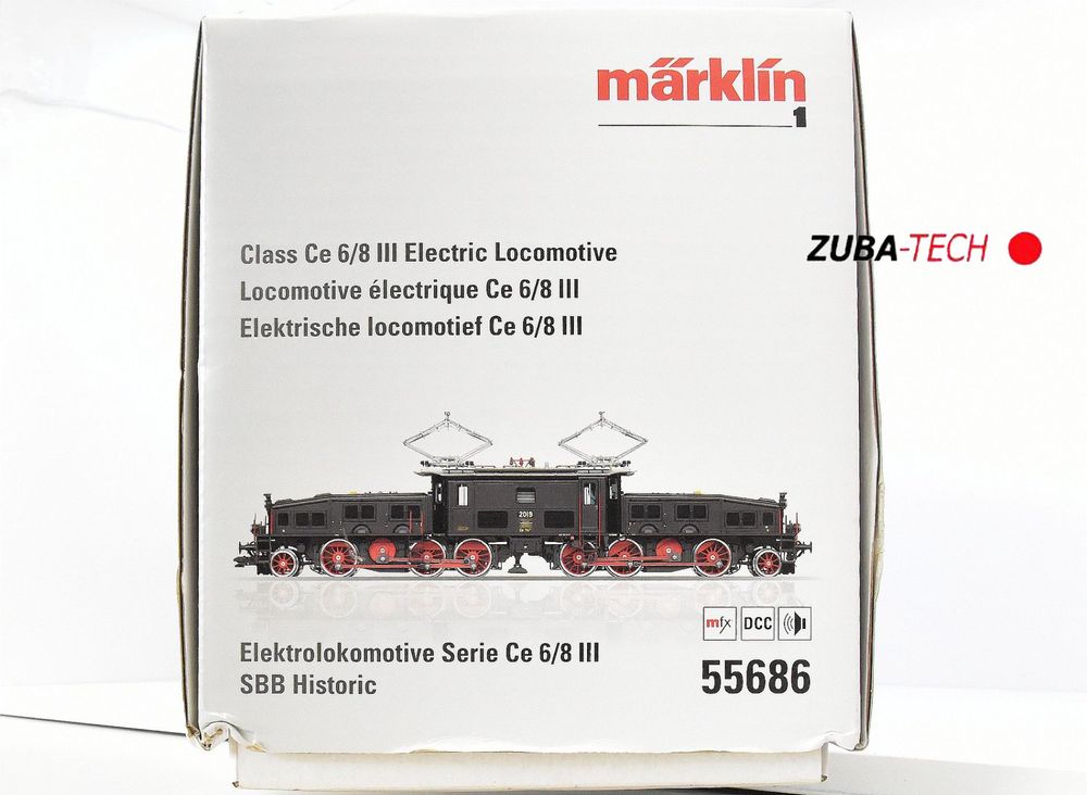 Märklin 55686 E-Lok Ce 6/8 III Krokodil Spur 1 Digital OVP (Gebraucht ...