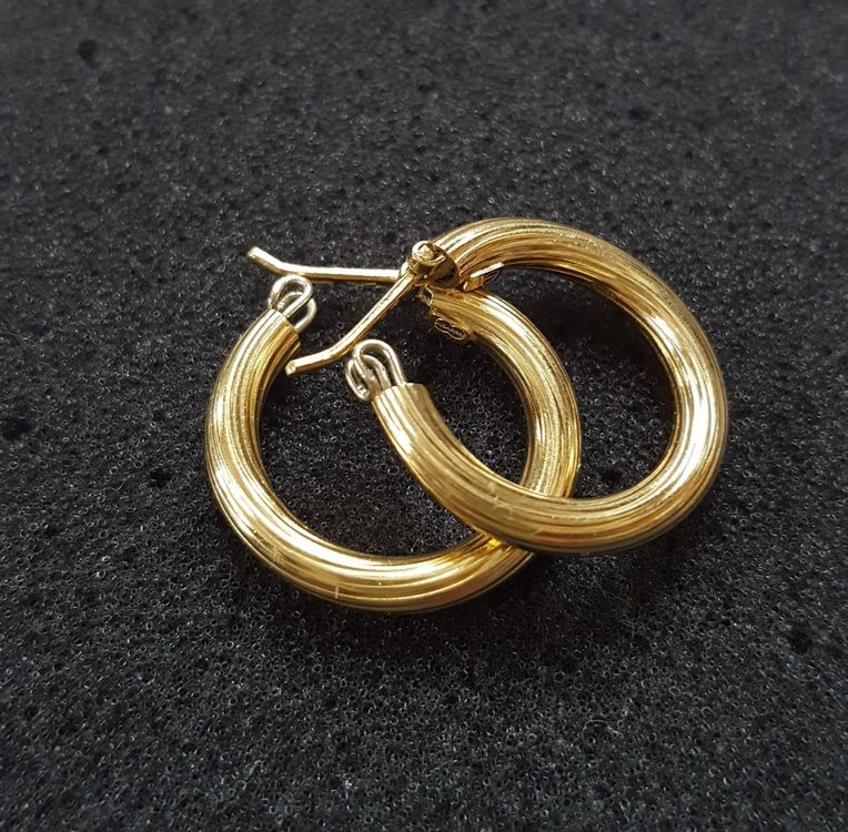 Gold 750 Ohrringe 18 Karat | Kaufen auf Ricardo