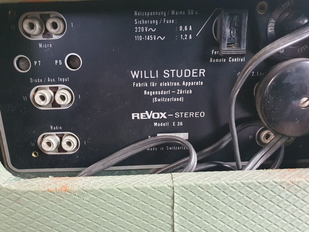 Revox F36 - Revox E36 2 Spur - Revox E36 4-Spur | Kaufen auf Ricardo