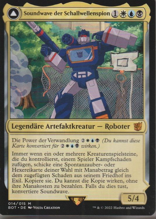 Magic The Gathering MTG Transformers BOT 14 Soundwave der Sc | Kaufen ...