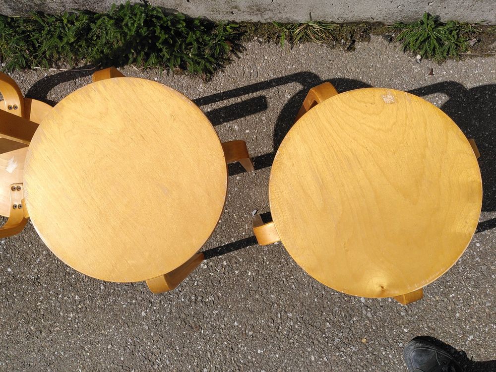 2 IKEA Frosta Stool Stapelhocker Alvar Aalto + 1 extra | Kaufen auf Ricardo