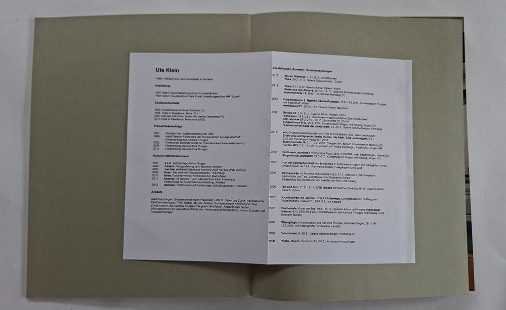 Ute Klein: Fluss, Scheidegger&Spiess, Kunstbuch, Top! (Gebraucht) in Opfikon für CHF 16 – mit ...