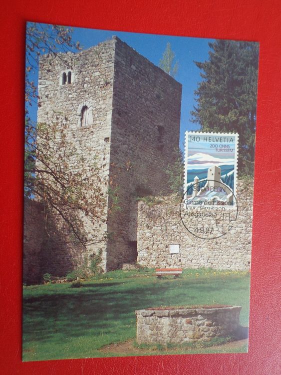 Maximumkarte MK Tourismus Jörgenberg Waltensburg 4.9.1987 (Neu (gemäss Beschreibung)) in Le ...