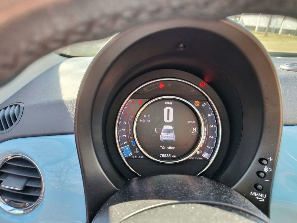 Fiat 500 Kilometeranzeige Blinkt