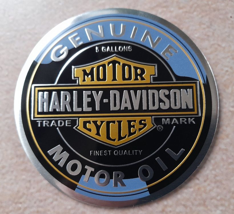 Sticker Alu Harley Davidson Genuine J052 (Neu und originalverpackt) in ...