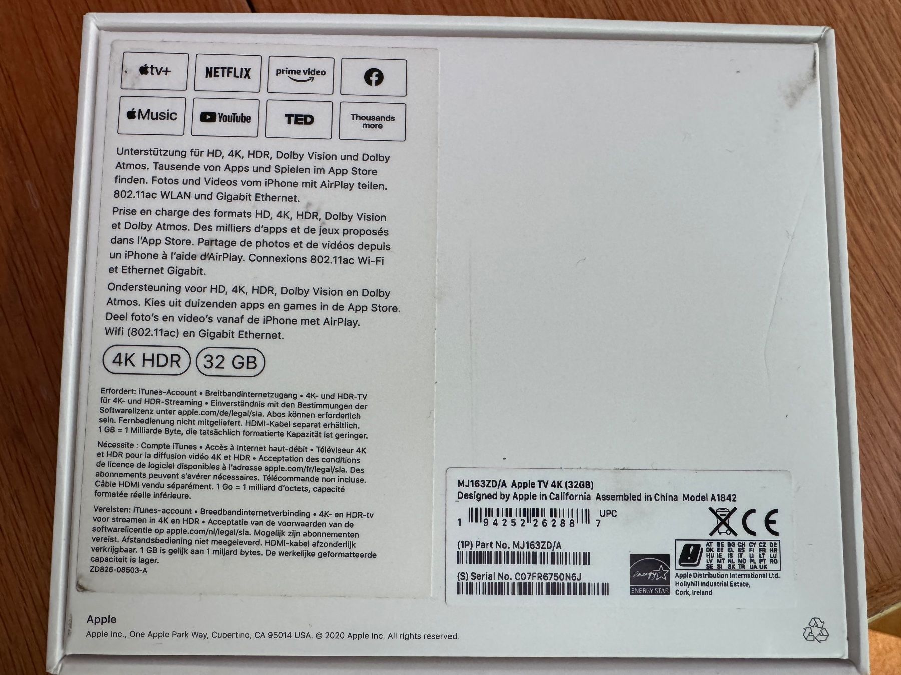 Apple TV 4K 32GB - Model A1842 (Gebraucht) in Horriwil für CHF 60 – mit ...