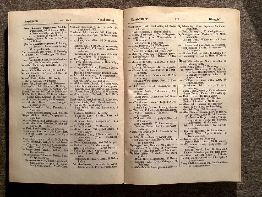 ADRESSBUCH der STADT BASEL mit KLEINHÜNINGEN 1904 mit Karte! (Gebraucht ...