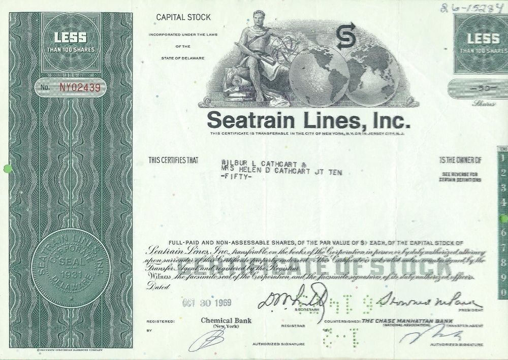 Seatrain Lines, Inc. 1969 (Gebraucht) in Zürich für CHF 3 – mit ...