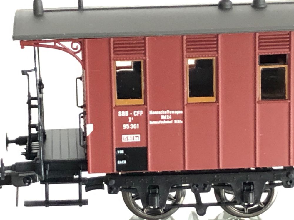 BRAWA 45020 SBB 95 361 Mannschaftswagen (Neu (gemäss Beschreibung)) in ...