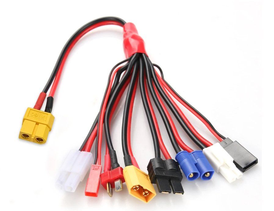 Ladekabel Adapter Stecker Set für Modellbau-Akkus Top! (Neu (gemäss ...