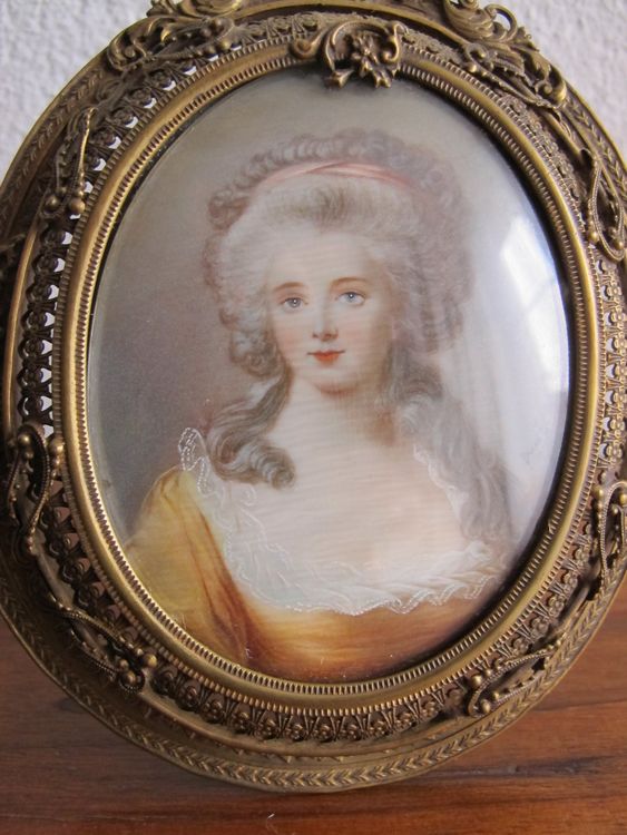 miniatur Damenportrait um 1900 signiert Dupre | Kaufen auf Ricardo