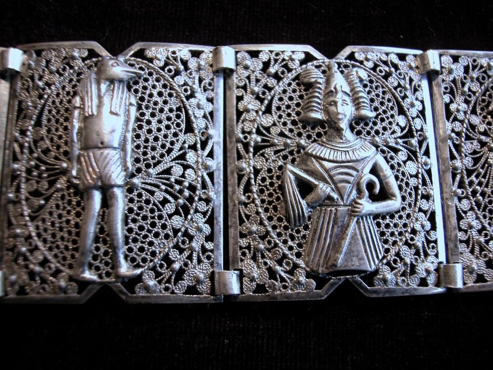 Vintage Armband Silber 835, Aegypten, ägyptische Gottheiten (Gebraucht) in Bern für CHF 51 – nur ...