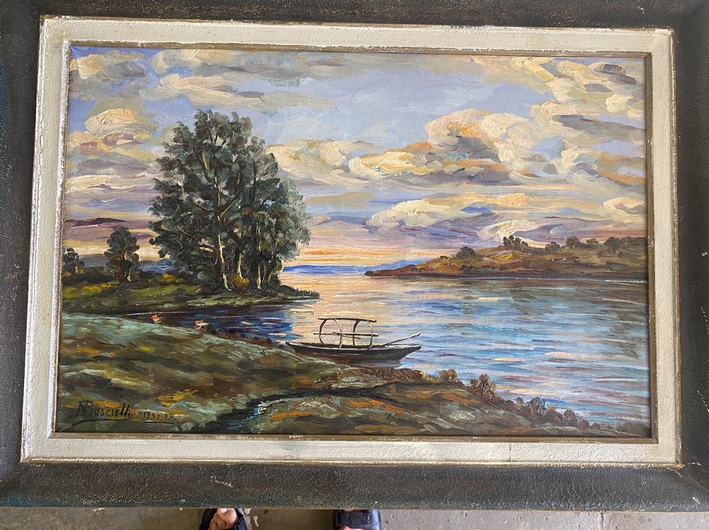 Huile de N. Busnelli. Paysage tessinois (Gebraucht) in Neuchâtel für ...