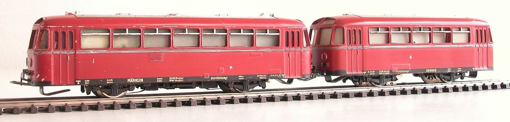Märklin Schienenbus mit Beiwagen DB800/ DB800B Spur H0 (Gebraucht) in ...