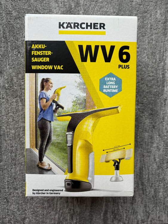 Kärcher WV6 Plus Akkufenstersauger neuwertig + Glasreiniger (Neu ...