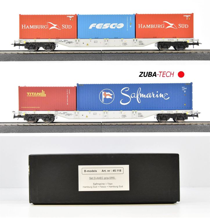 B-Models 45.118 Containerwagen-Set H0 GS (Neu (gemäss Beschreibung)) in ...