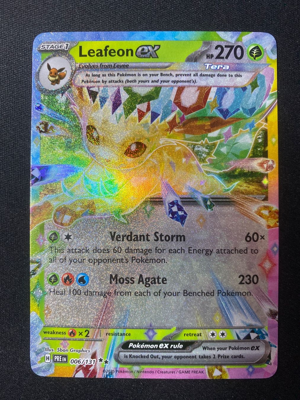 Leafeon ex 6 - Folipurba ex - Prismatic Evolutions - EN (Neu (gemäss ...