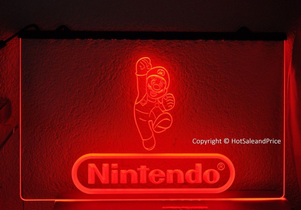 Nintendo Game LED Neon Reklame, Leuchtreklame (Neu und originalverpackt ...