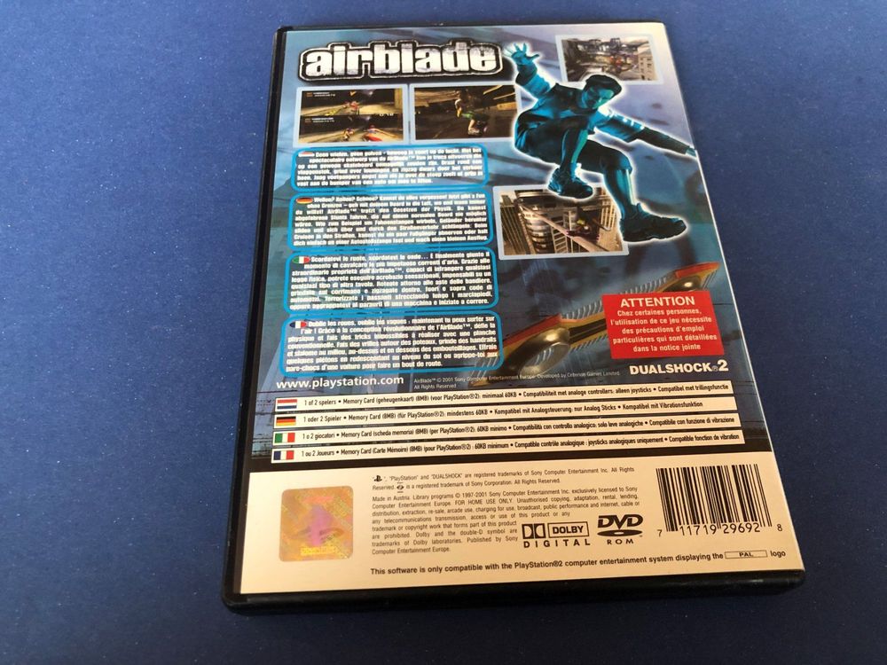 AIRBLADE SPIEL FÜR PS2 (Gebraucht) in Hägendorf für CHF 8 – mit ...