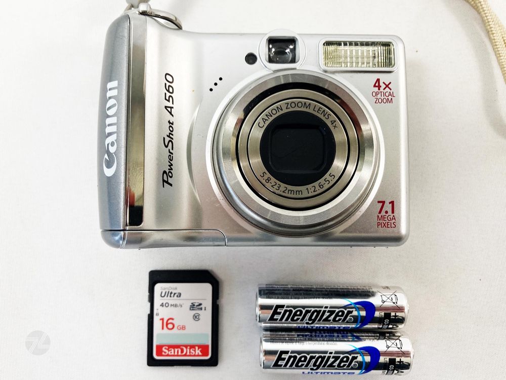 Canon PowerShot A560 7.1 MP Digitalkamera + 16GB SD-Card (Gebraucht) in ...