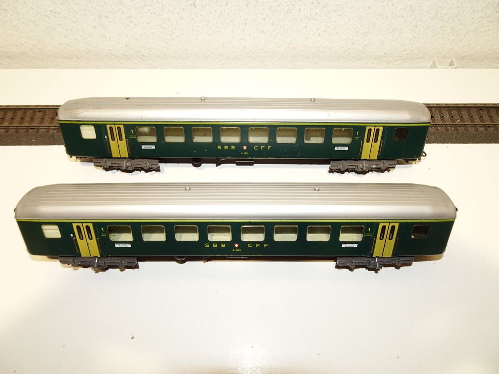 2 Märklin Personenwagen SBB A2561 HO 4066 (11) (Gebraucht) in Luzern für CHF 20.9 – mit ...
