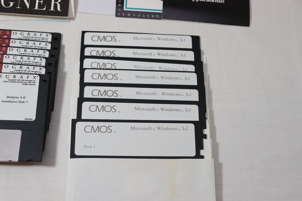 Micrografx Designer + Windows 3.1 Disketten, Retro 1993 (Gebraucht) in ...