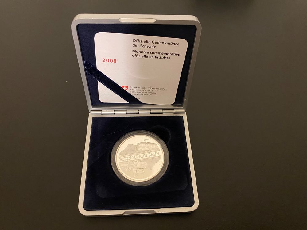 20 Franken Gedenkmünze Silber Vitznau Rigi PP 2008 (Neu (gemäss Beschreibung)) in Dällikon für ...