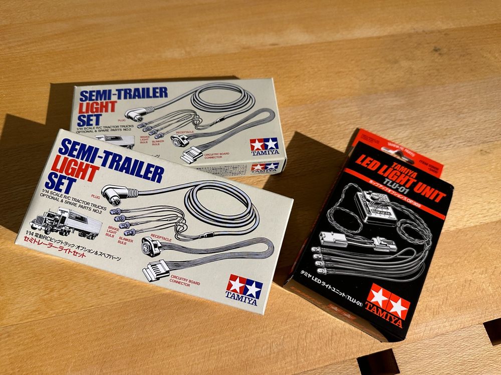 Tamiya Led Light Unit /TLU-01) + 2x Semi Trailer Light Set (Neu und ...