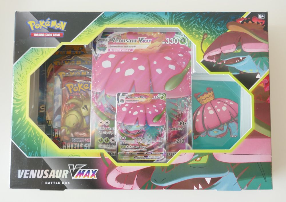 Pokémon Venusaur VMAX Battle Box (4 boosters) EN | Kaufen auf Ricardo