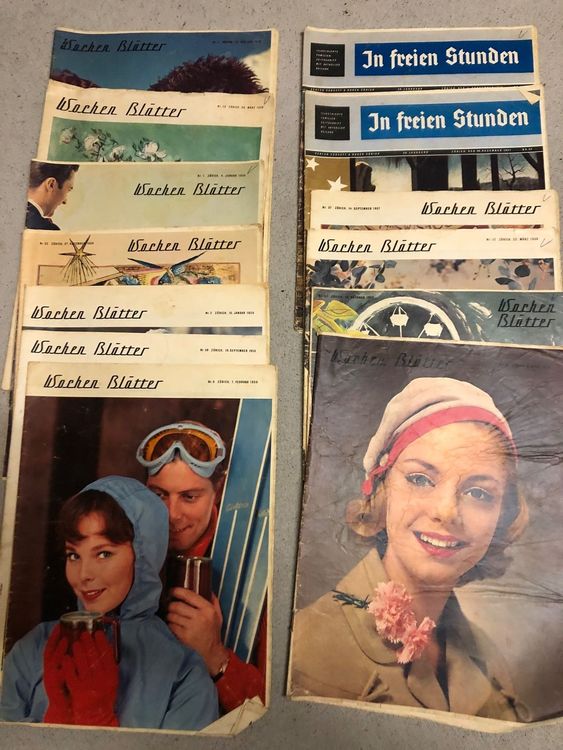 12 alte Zeitschriften Wochenblätter 1957 - 1959 | Kaufen auf Ricardo