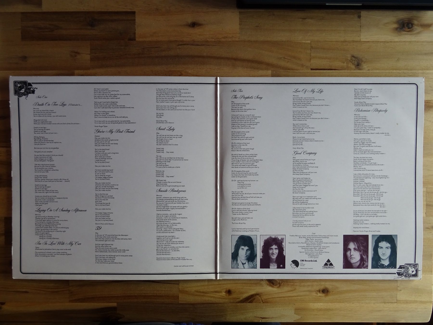 Vinyl LP Queen - A Night At The Opera - 1975 (Gebraucht) in Gossau SG ...