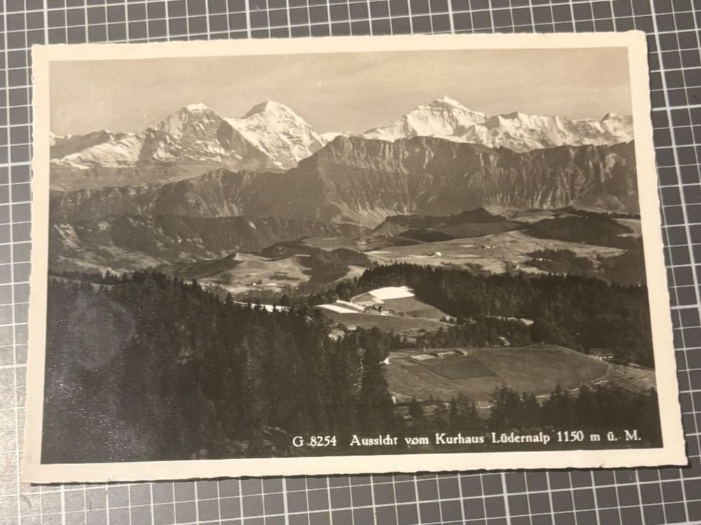 2 AKs Lüdernalp. 1935 + ungel. Chilbi und Aussicht. (Gebraucht) in ...