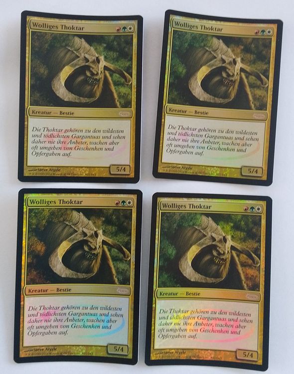 6 x Magic the Gathering Karte Wolliges Thoktar GW Promos (Gebraucht) in ...