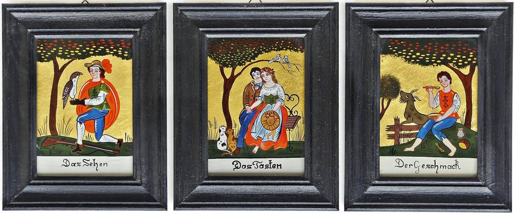 3 alte Hinterglasbilder "Der Handmaler" (Gebraucht) in Ostermundigen ...