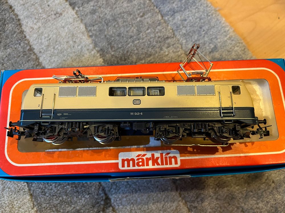 Märklin 3042 E-lok DB BR 111 043-6 OVP top Zustand 1977 (Gebraucht) in ...